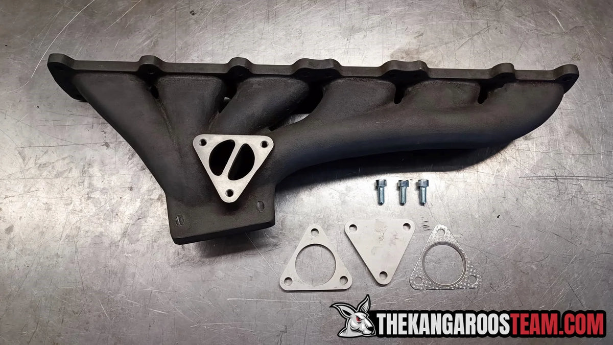 MERCEDES BENZ OM606 T4 TWIN SCROLL KANGAROOS TEAM CAST IRON TURBO MANI ...