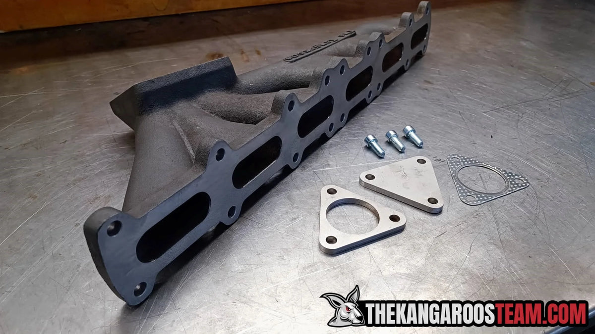 MERCEDES BENZ OM606 T4 TWIN SCROLL KANGAROOS TEAM CAST IRON TURBO MANI ...