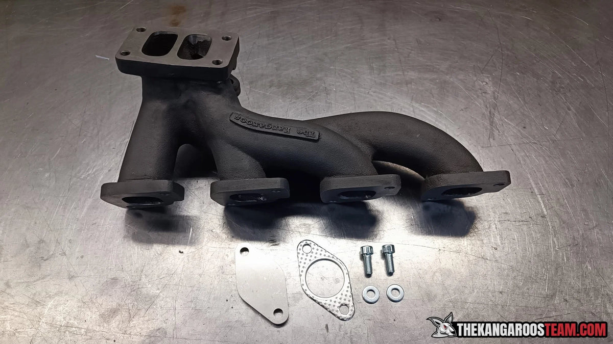VOLVO REDBLOCK TOP MOUNT KANGAROOS TEAM TURBO MANIFOLD T3 TWIN SCROLL ...