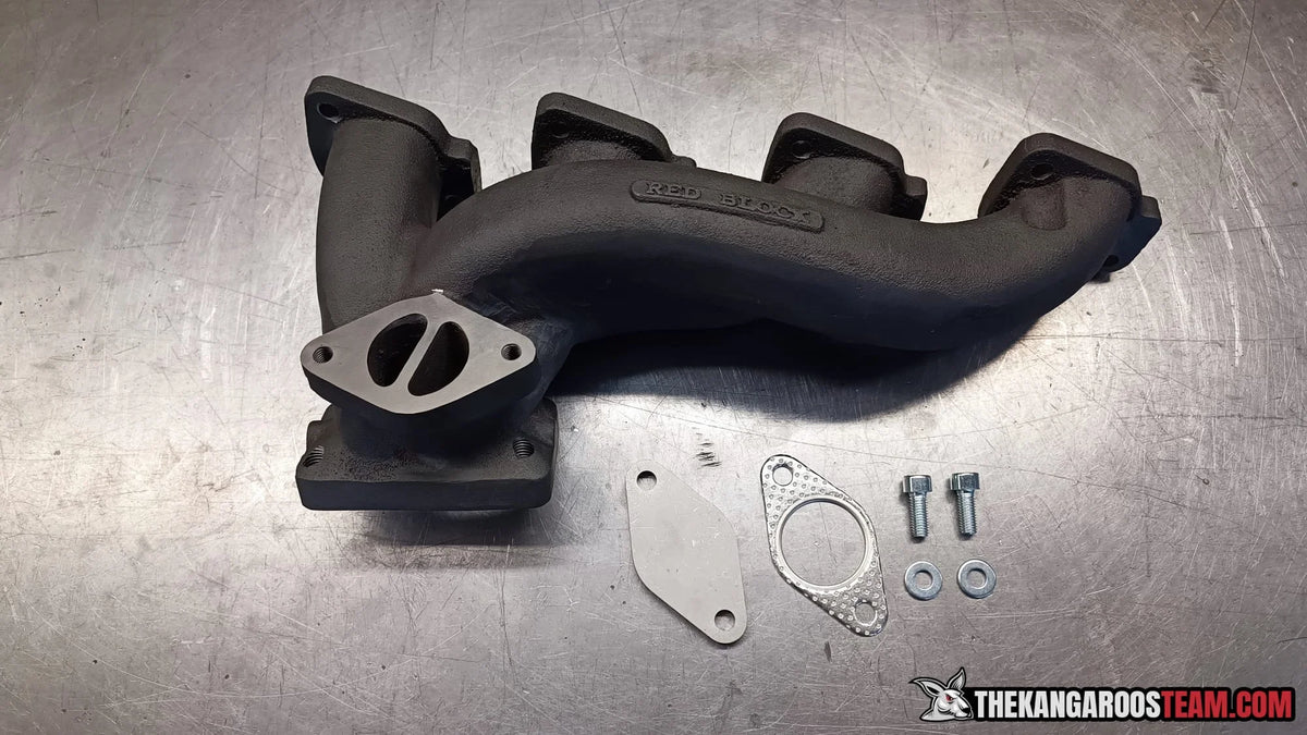 VOLVO REDBLOCK TOP MOUNT KANGAROOS TEAM TURBO MANIFOLD T3 TWIN SCROLL ...